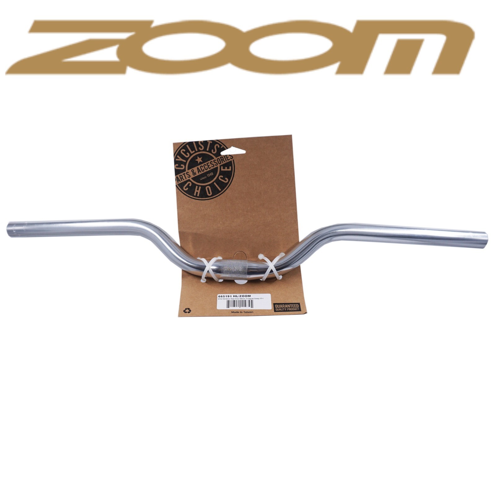 ZOOM Mountain/ Hybrid Bike Riser Handlebar 25.4mm Clamp 60mm Rise 640mm ...