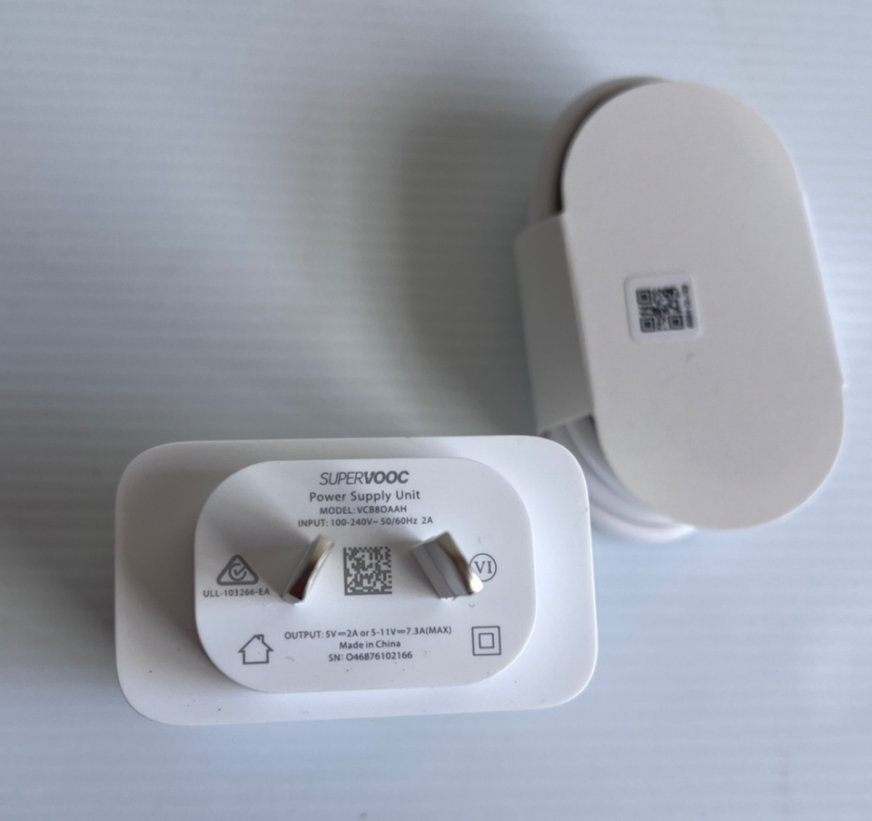 Genuine OPPO SUPERVOOC 80W Wall Charger & Cable - Brand New | eBay ...