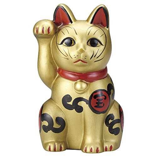 Antique Auspicious Restoration Cat, Gold [15cm] [Lucky Cat] | eBay
