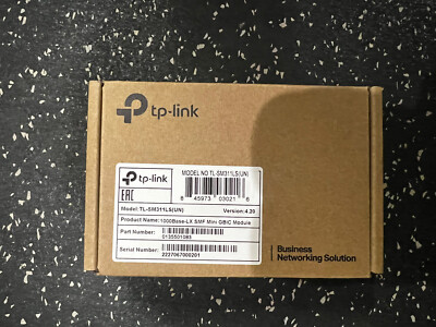 TP LINK TL-SM311LS Single-Mode MiniGBIC SFP Transceiver Module New ...