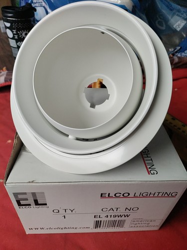 Elco Lighting 6" Adjustable Eyeball With Baffle Trim EL419WW | eBay