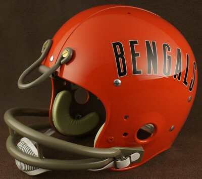 CINCINNATI BENGALS 1968-1979 NFL Authentic THROWBACK Football Helmet | eBay