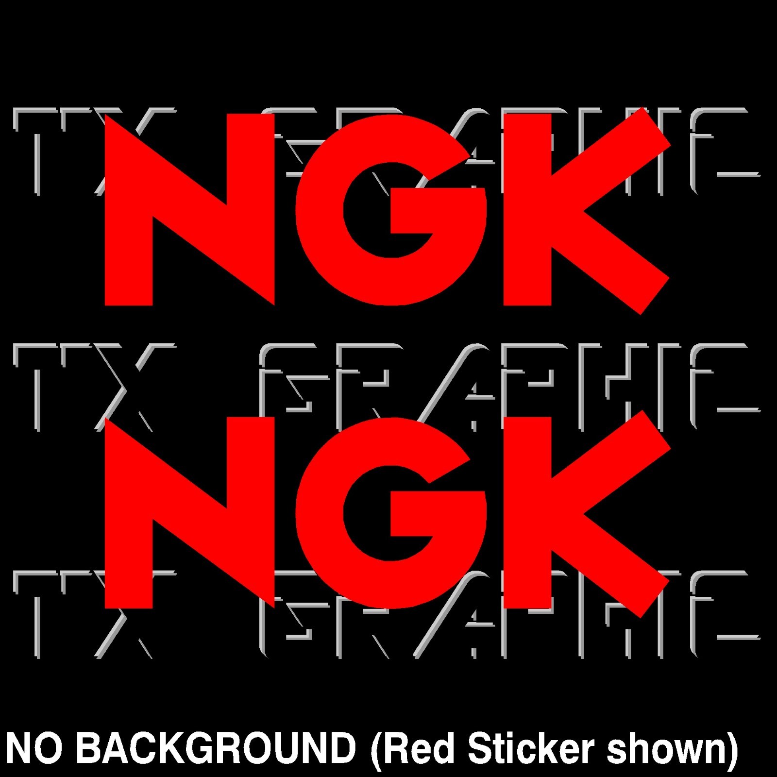 NGK DECAL SPARK PLUG VINYL STICKERS RACE CAR, 1 SET OF 2 | eBay