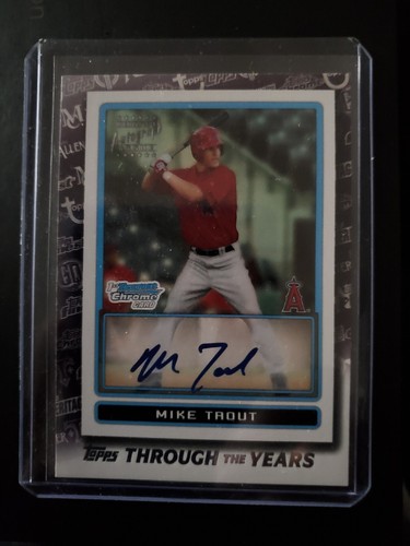 Mike Trout Auto 2021 Topps - Topps Through the Years | eBay