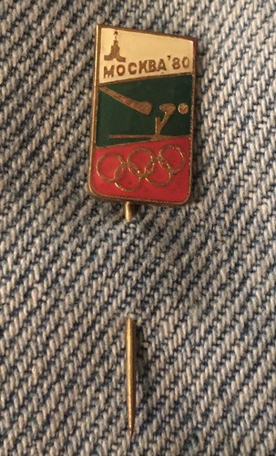 1980 Bulgarian Olympic Stick Pin ~ Bulgaria ~ Mockba '80 ~ Gymnastics ...