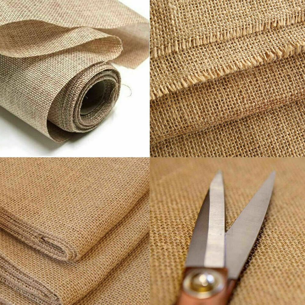 Natural hessian jute sack fabric SOLD PER METRE 40"w upholstery or ...