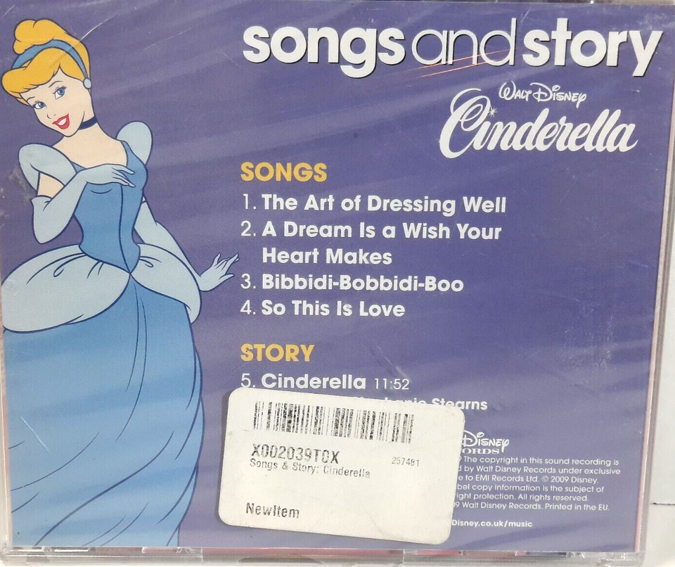 Cinderella - Music CD - Disney Songs & Story - 2009 Walt Disney Records ...