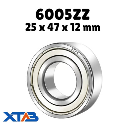 6005ZZ Deep Groove Ball Bearing Premium Quality - 25 x 47 x 12 mm ...