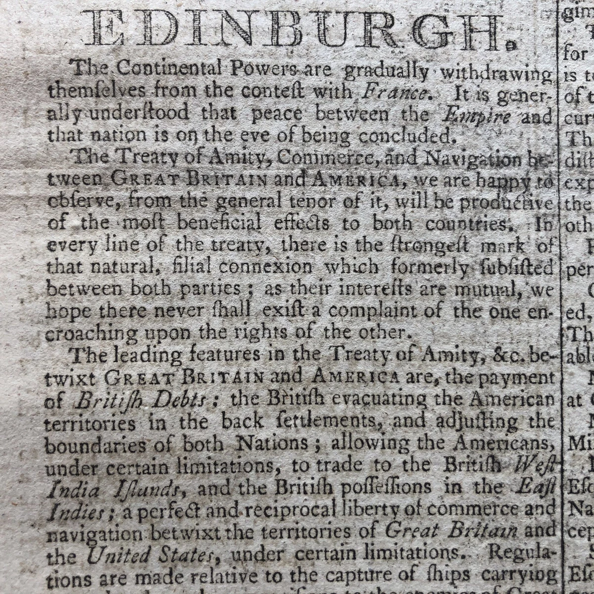 George Washington Signing The Jay Treaty