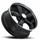 18" Vision 142 Legend 5 Gloss Black Machined Lip 18x8.5 Wheel 5x4.5 ...