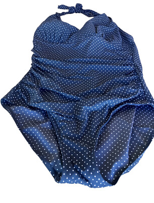 L.L. Bean Black Polka Dot One Piece Bathing Suit Size 18 Regular | eBay