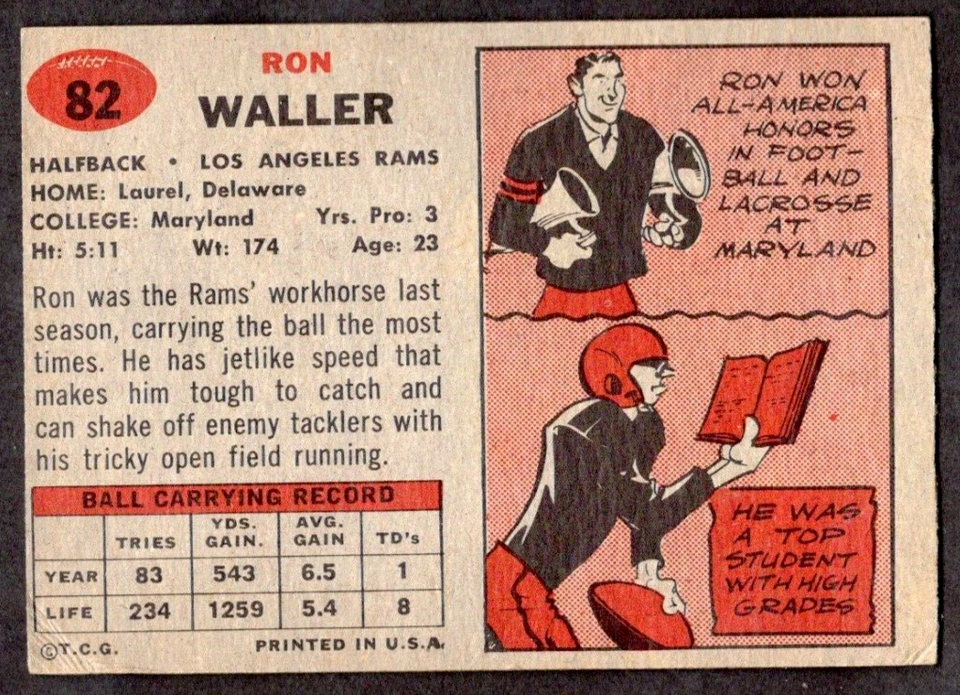 1957 Topps #82 Ron Waller - Fair | eBay