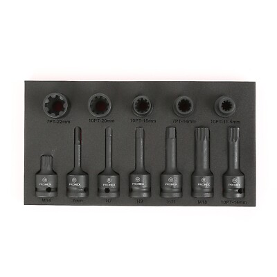 12 PC Impact Brake Caliper Special Socket Set for Audi/VW/Porsche/Benz ...