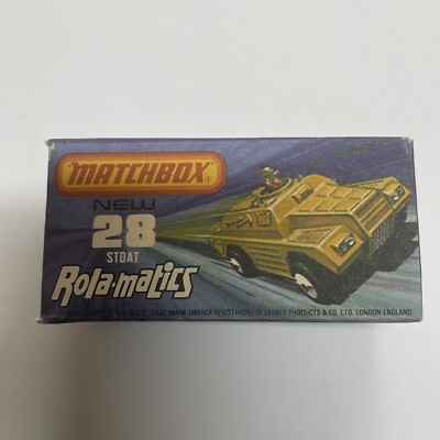 Matchbox Lesney Rola-Matics No 28 Stoat Style Repro Box | eBay Australia