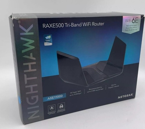 NETGEAR - Nighthawk AXE11000 Tri-Band WiFi 6E Router - Black | eBay