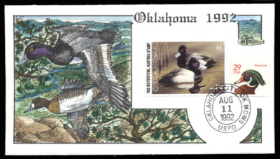 Duck FDC - OK13 1992 Oklahoma | eBay