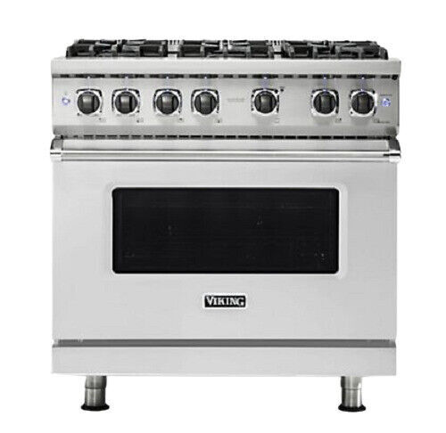 Viking Professional 5 Series VGR5366BSS 36 Inch Pro-Style Gas Range 6 ...