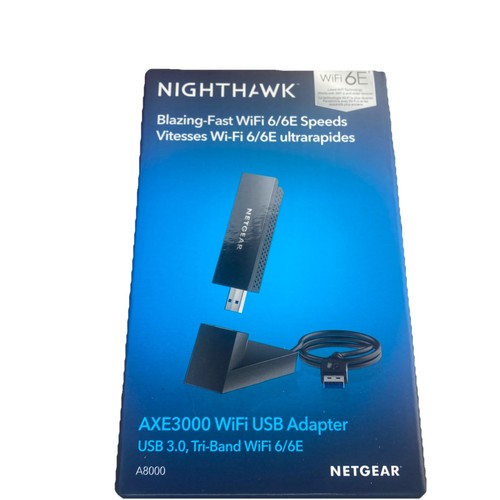 NETGEAR Nighthawk A8000 AXE3000 Tri-Band Wi-Fi 6E USB 3.0 Adapter ...