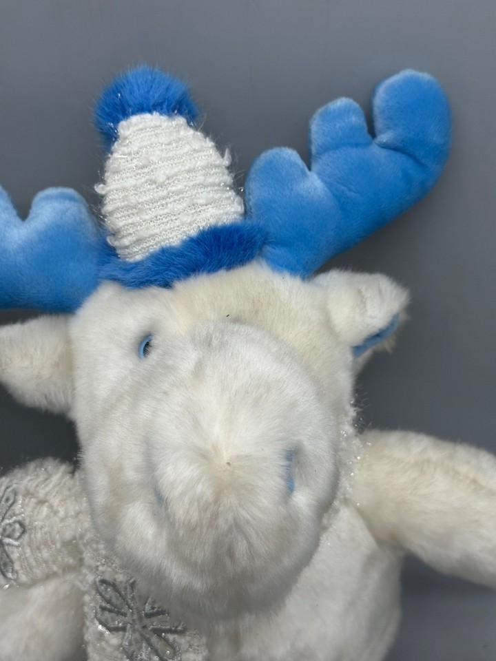 DanDee Christmas Plush Animated White Moose Sings "Jingle Bell Rock ...