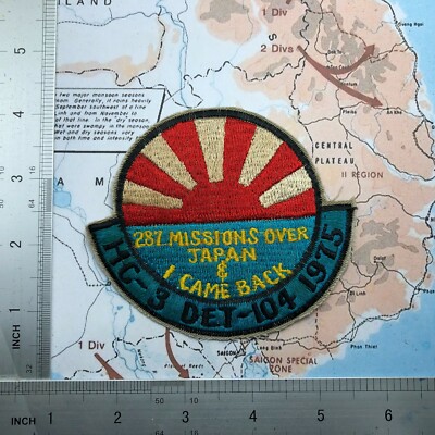 Patch_ 287 missions over , JAPAN i came back , HC 3 , DET 104 | eBay