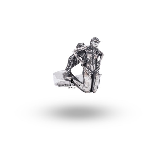 Human Devil Biker Transformation 925 Silver Oxidized Men Ring Gift | eBay Australia