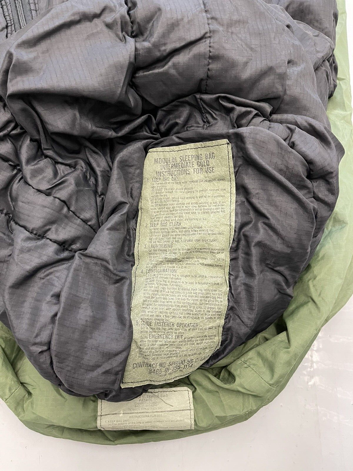 US Military 4 Piece Modular Sleeping Bag Sleep System MSS w/ Bivy ...