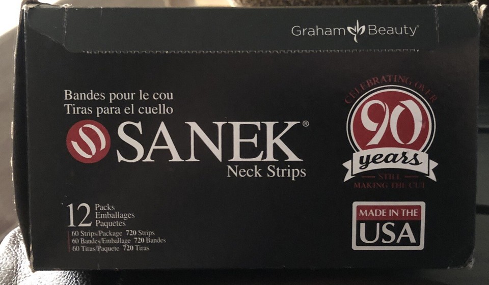 Neck Strips Graham SANEK Barber Salon Soft Absorbent Tissue 11 Pack of ...