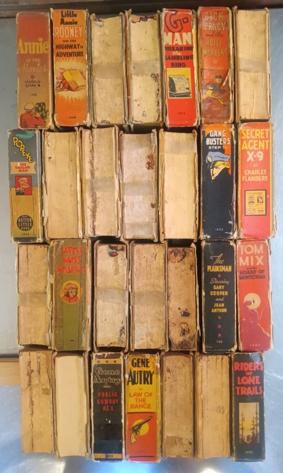 Big Little Book Collection 1930-1940's, 28 book Set: Detective, Western ...