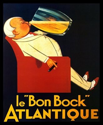 FRAMED Le Bon Bock 16x20 Art Print Poster French Vintage KITCHEN BAR ...