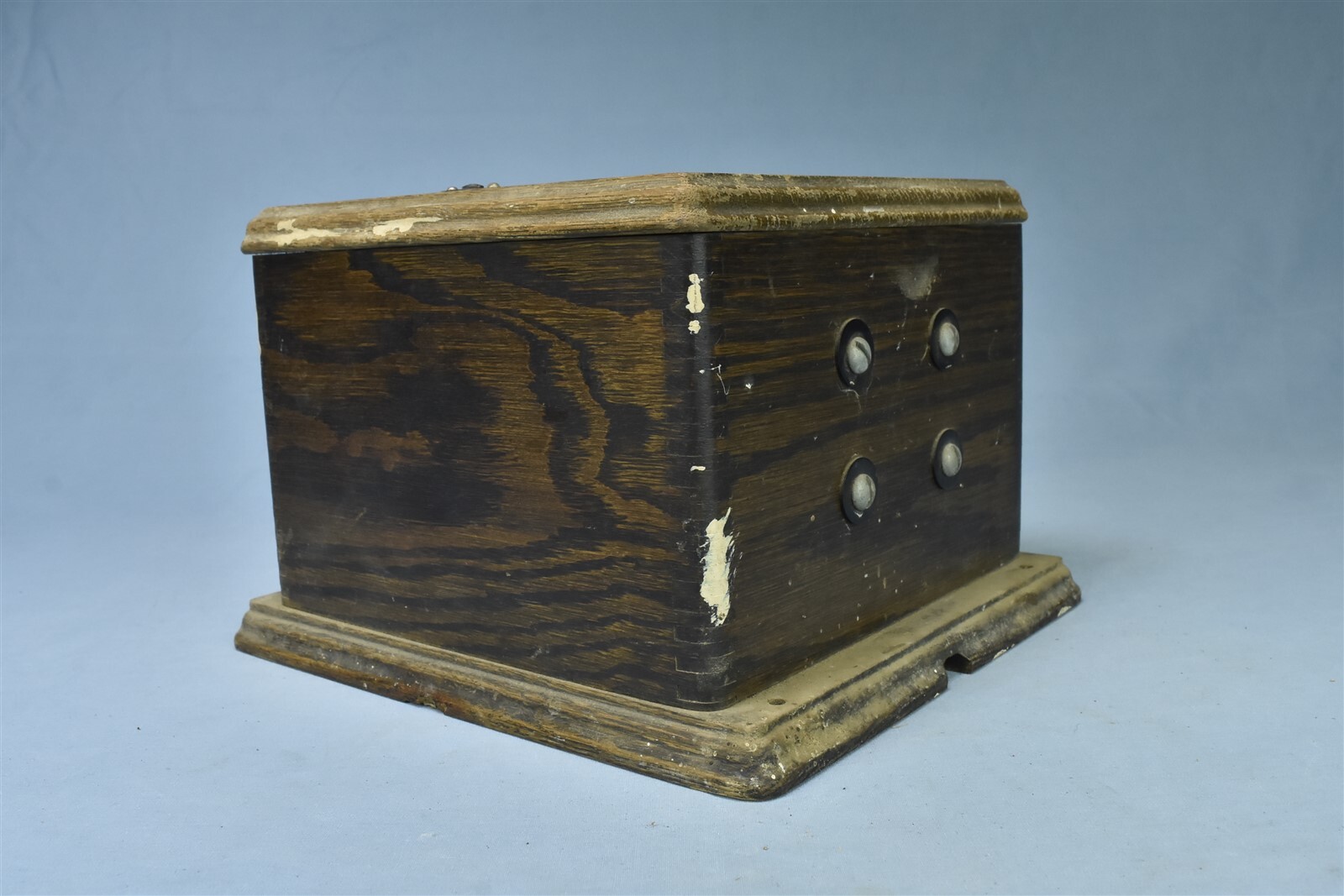 Antique WESTERN ELECTRIC OAK TELEPHONE RINGER BOX 299F with CRANK ...
