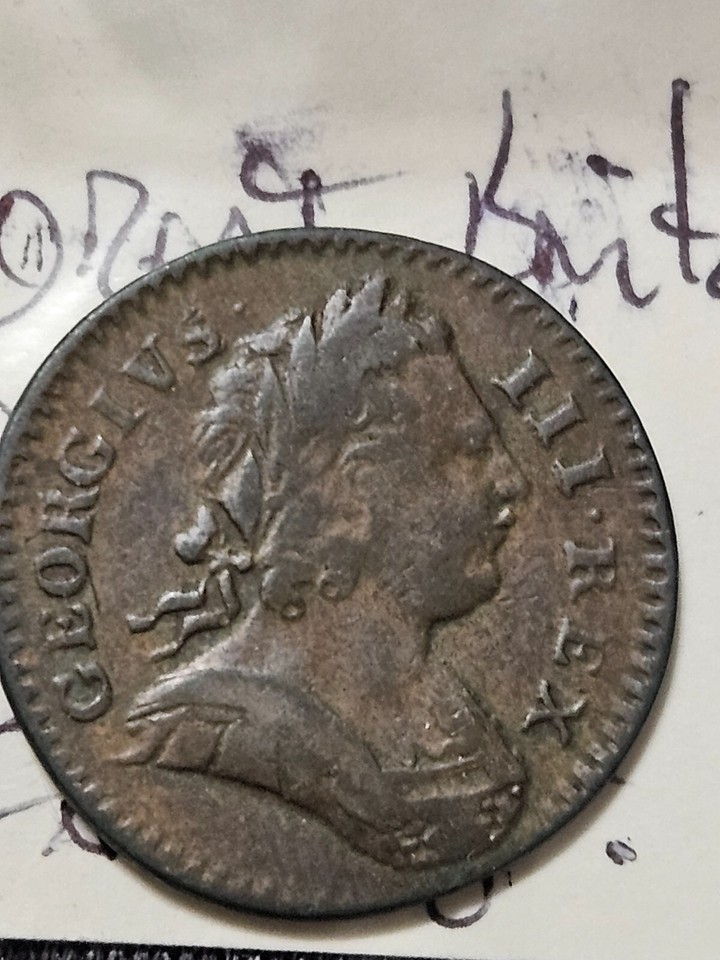 1773 Breen-180 With Period Virginia Halfpenny Colonial Copper Coin | eBay
