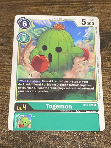 Digimon Togemon BT1-074R L4640* | eBay