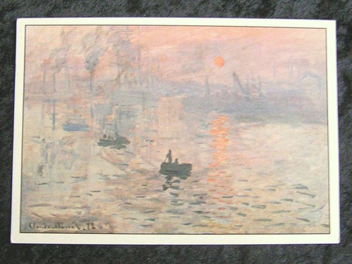 Kunstpostkarte: Claude Monet: Impression bei aufgehender Sonne, 1872 | eBay