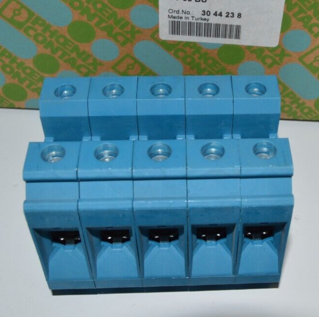 5 (Five) Phoenix Contact UT 35 UT35 BU DIN Rail Terminal Blocks Brand ...