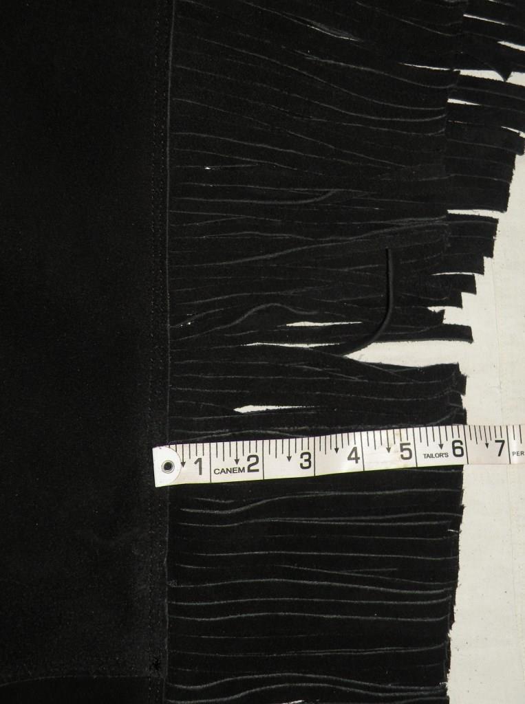 Black Suede Leather Western Horse Saddle Fancy Chinks / Chaps For Work ...