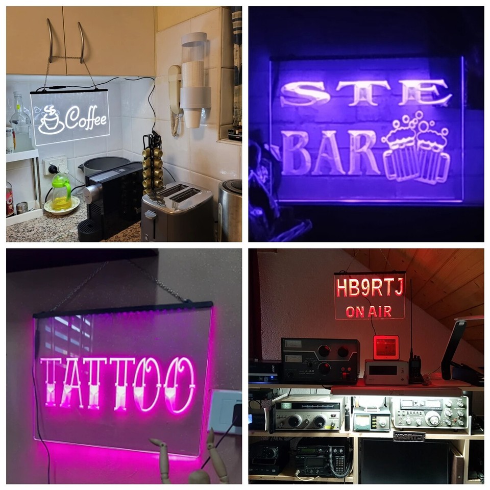 "LIVE ON AIR” Acrylic Home Room Décor Studio Recording Led Neon Light ...