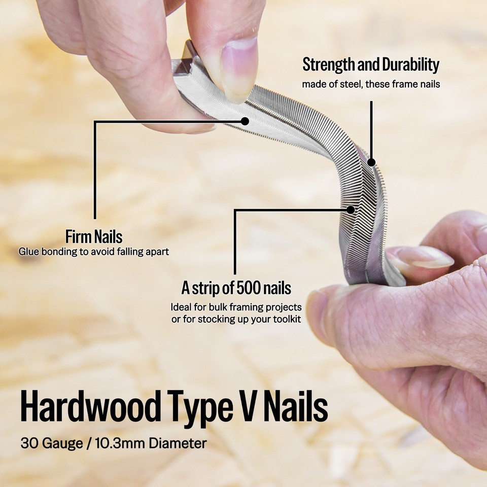 Meite Hardwood Type V-Nails Wedge For V1015B Photo Frame Tool 3/8" 1/2 ...