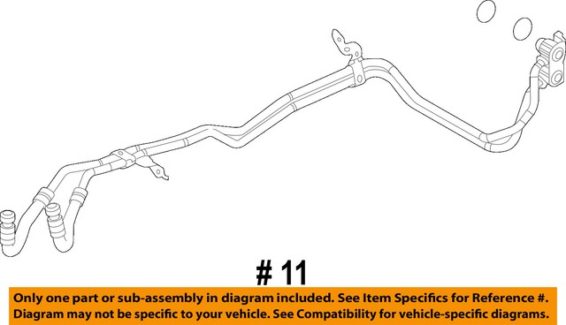 11 Ford F150 Transmission Oil Cooler Pipe Bbx14211 for sale online | eBay