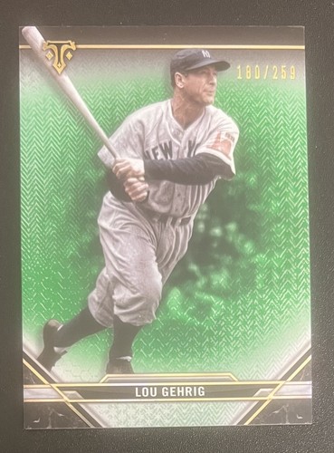 Lou Gehrig 2021 Topps Triple Threads Emerald /259 #31 - New York ...