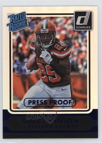 2015 Panini Donruss - Rated Rookie Duke Johnson #223 Press Proof Blue ...