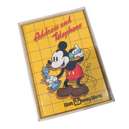 Vintage Disney Mickey Mouse Mini Telephone & Address Book | eBay