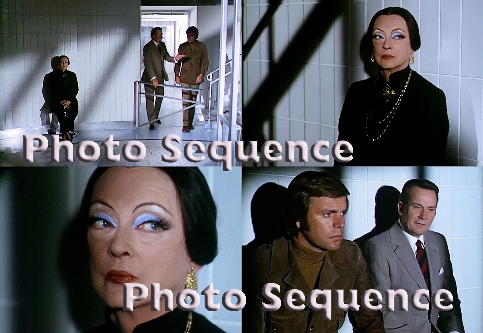 Bette Davis Robert Wagner Denholm Elliott MADAME SIN Sequential PHOTO ...