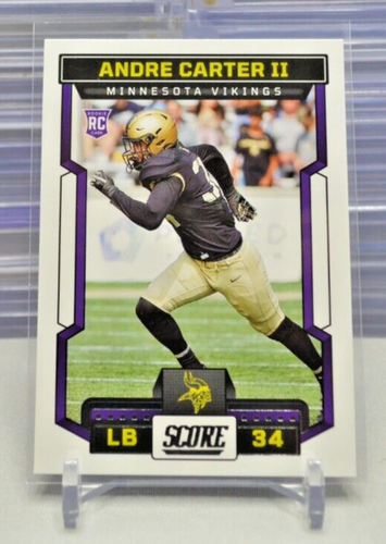Andre Carter II 2023 Panini Score Football #375 Rookie RC Vikings 2-C ...