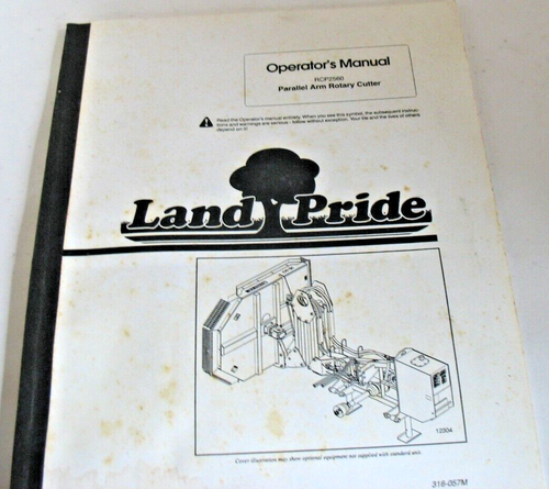 Land Pride Parallel Arm Rotary Cutter Operator's Manual RCP2560 | eBay