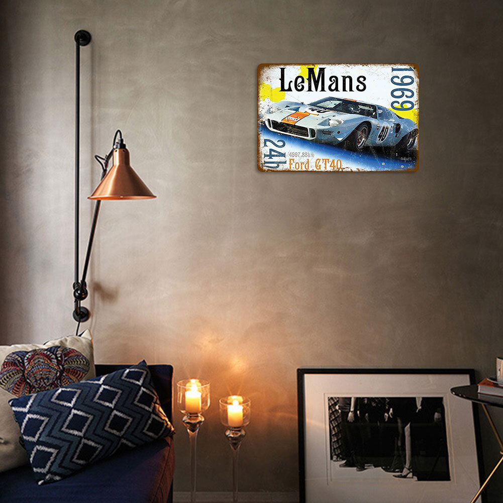 LeMans 24h Vintage Plate Metal Tin Sign Plaque for Bar Pub Club Garage ...