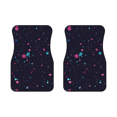Confetti Pattern JDM Car Mats, Front Floor Mats, Auto Decor, 90's ERA ...