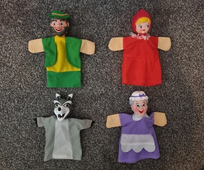 Show Time Hand Puppets little red riding hood 4 characters | eBay UK
