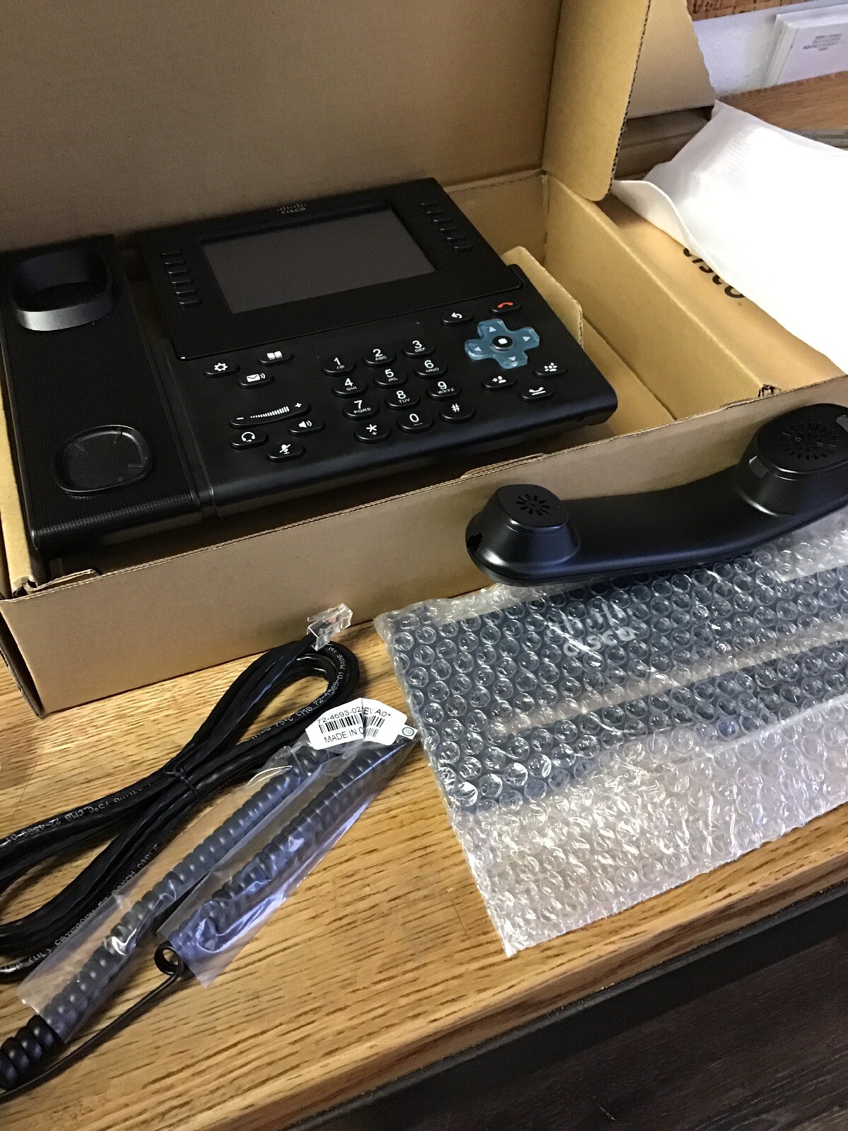Cisco CP-9971-C-CAM-K9 Standard Handset UC Phone 68-4727-03 w/ UC Video ...