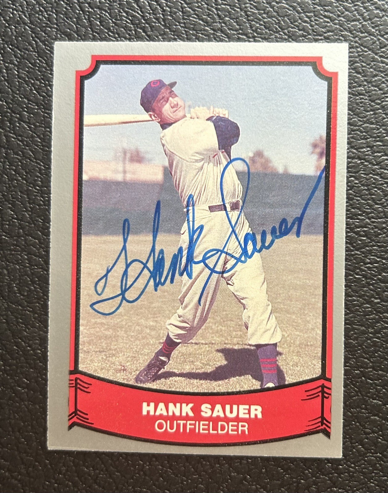 Hank Sauer Autographed Signed 1988 Pacific Legends Card Cincinnati Reds ...