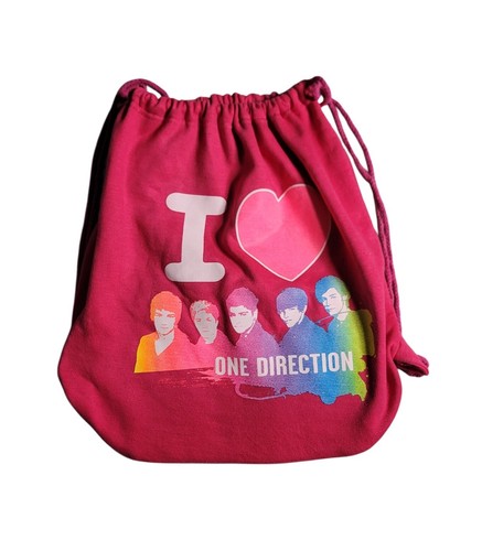 One Direction 1D Drawstring Backpack Pink Boy Band Collectible Harry ...